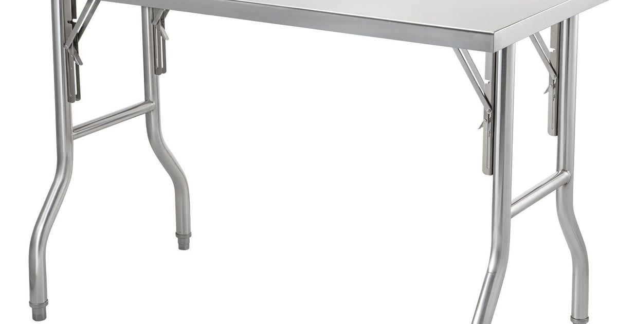 Buy our 122 x 61 cm Stainless Steel Folding Benchtop | Stainless Steel ...