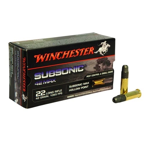 WINCHESTER MAX Subsonic .22LR | The Bullet Hole Gun Shop at Watchet in ...