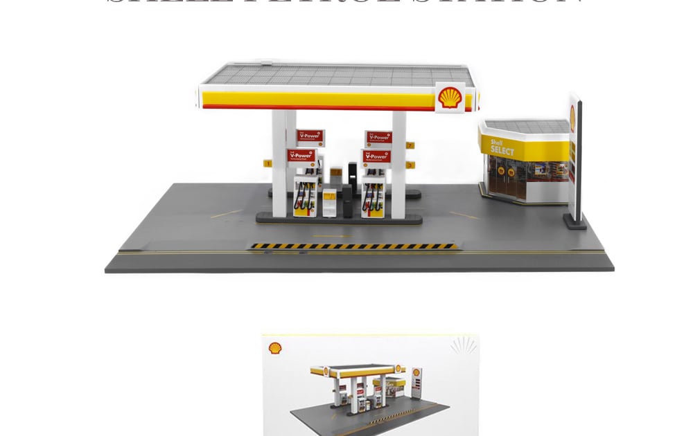 Shell Petrol Station Playset for Toy Cars - Tiny | Singapore Diorama ...
