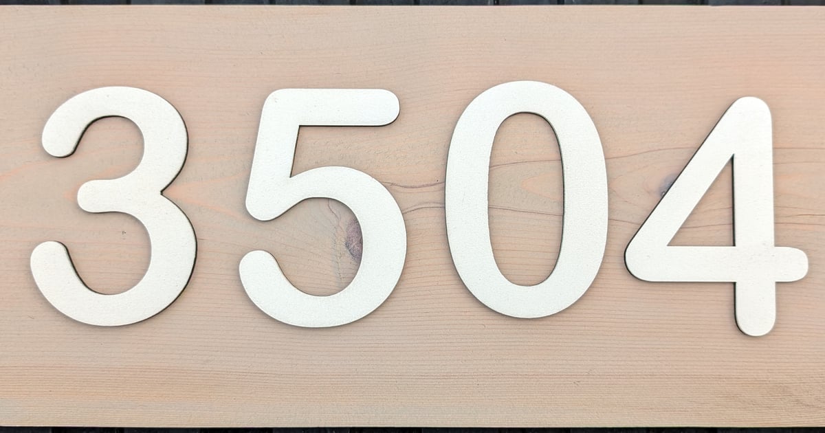 Sun Bleached Address Board | Knotty Lamb Workshop