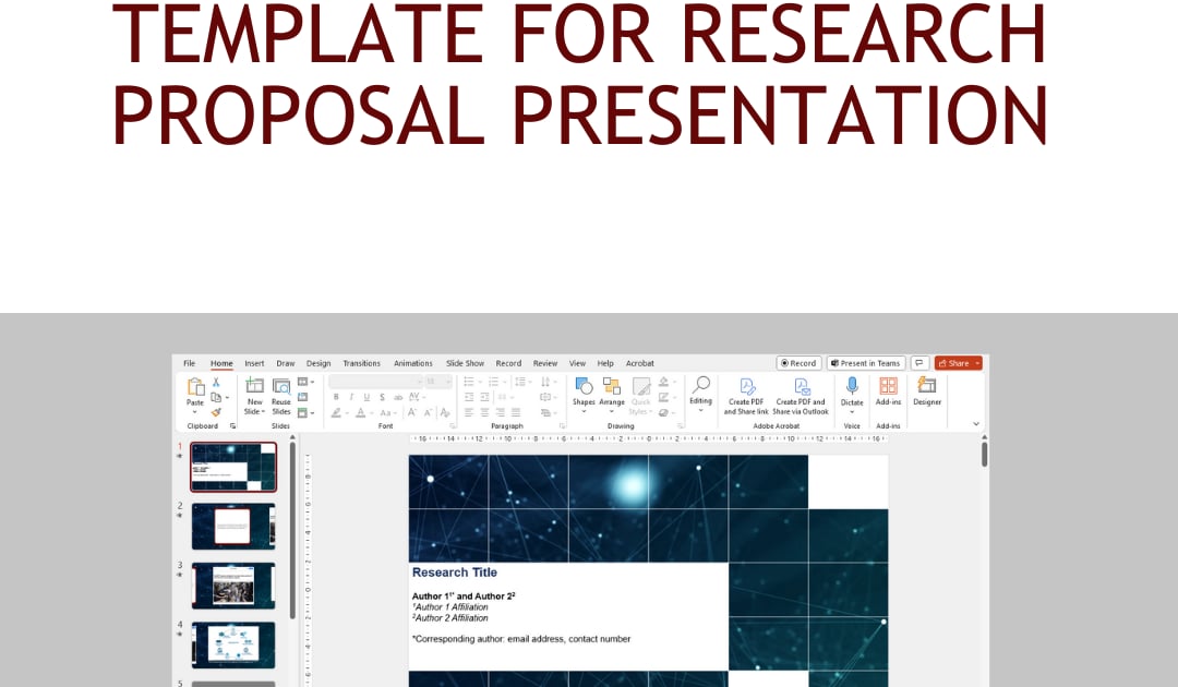 Template for Research Proposal Presentation | The Wise Researcher