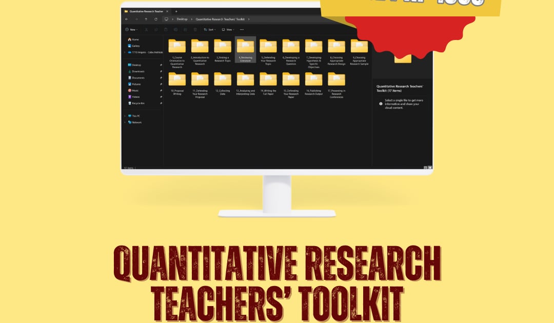 Quantitative Research Teachers' Toolkit | The Wise Researcher