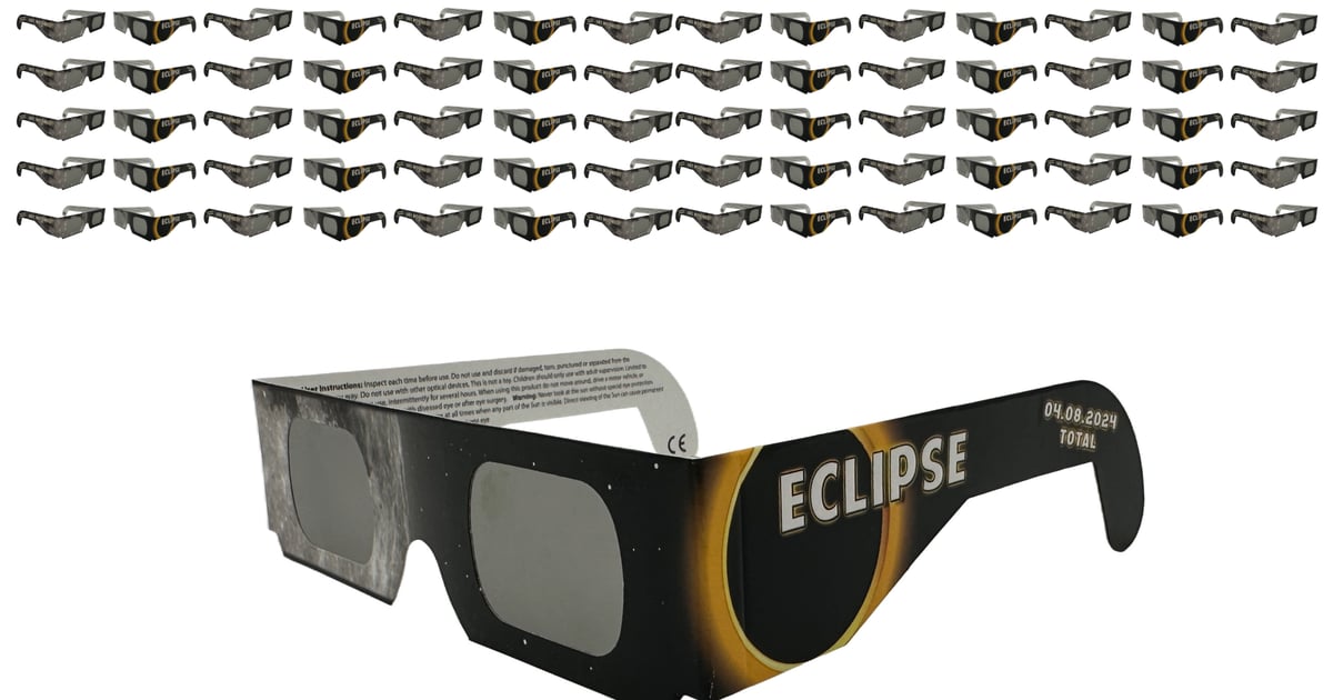 GET MOONED! Solar Eclipse Glasses - Pack of 100 ($1.50 per pair ...