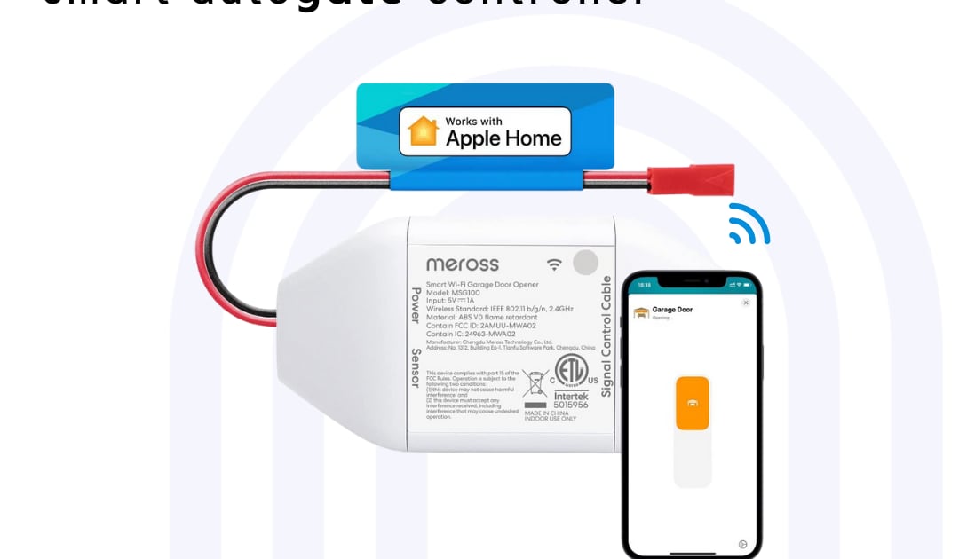 Meross Smart Wi-Fi Gate Opener | autogate.pro with CHALAAD
