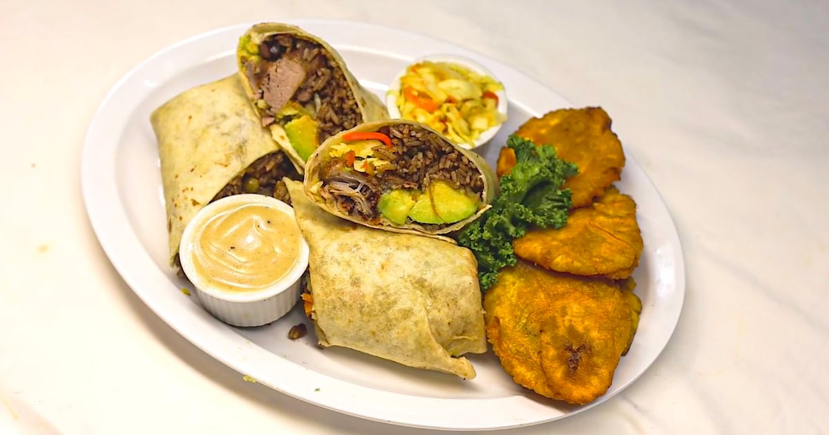Grio Burrito Complete Meal | Nette's Fresh Fritay & Grille. Caribbean ...