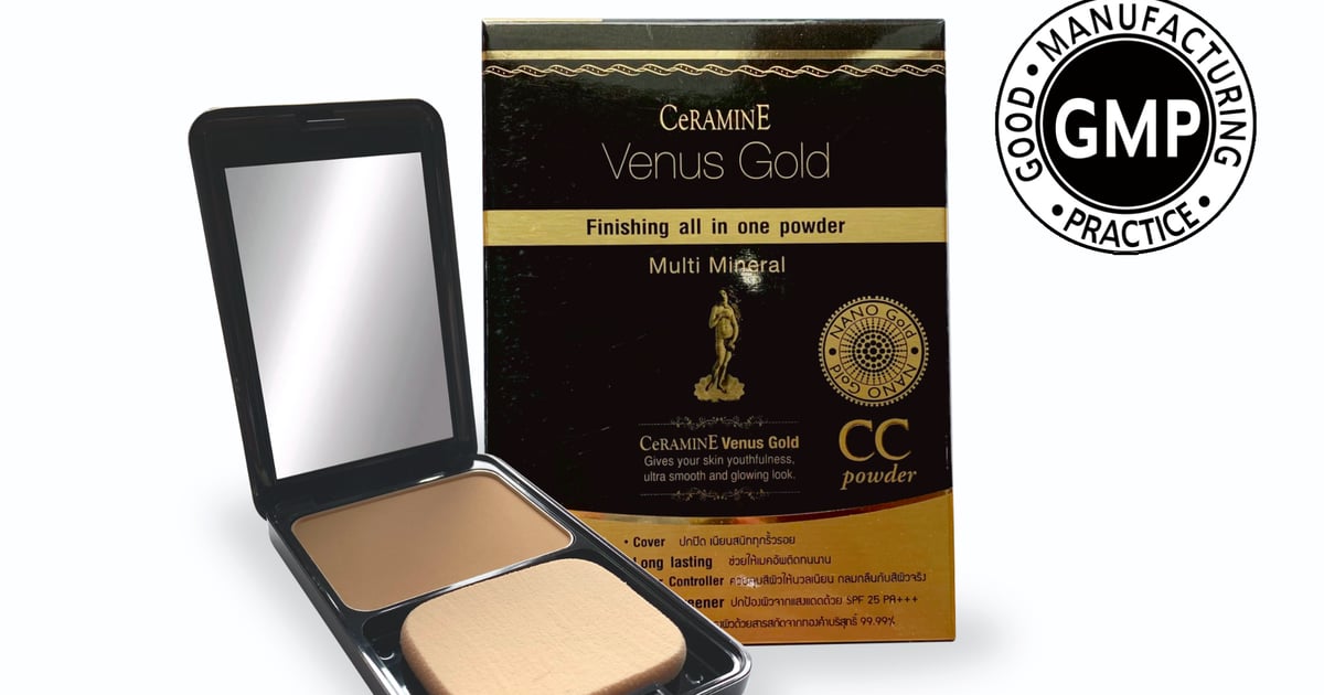 VENUS GOLD - FINISHING ALL IN ONE POWDER SPF25 PA+++ | ceramine, เซอรา ...