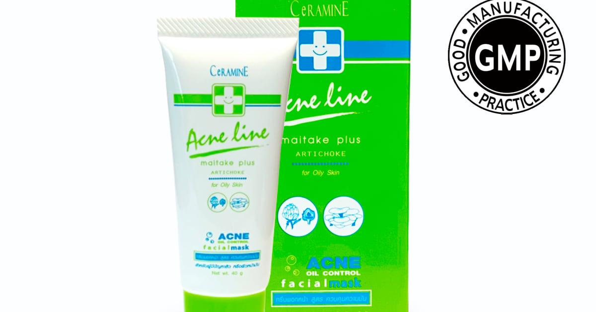 ACNE LINE - MAITAKE PLUS ARTICHOKE ACNE FACIAL MASK | ceramine, เซอรา ...