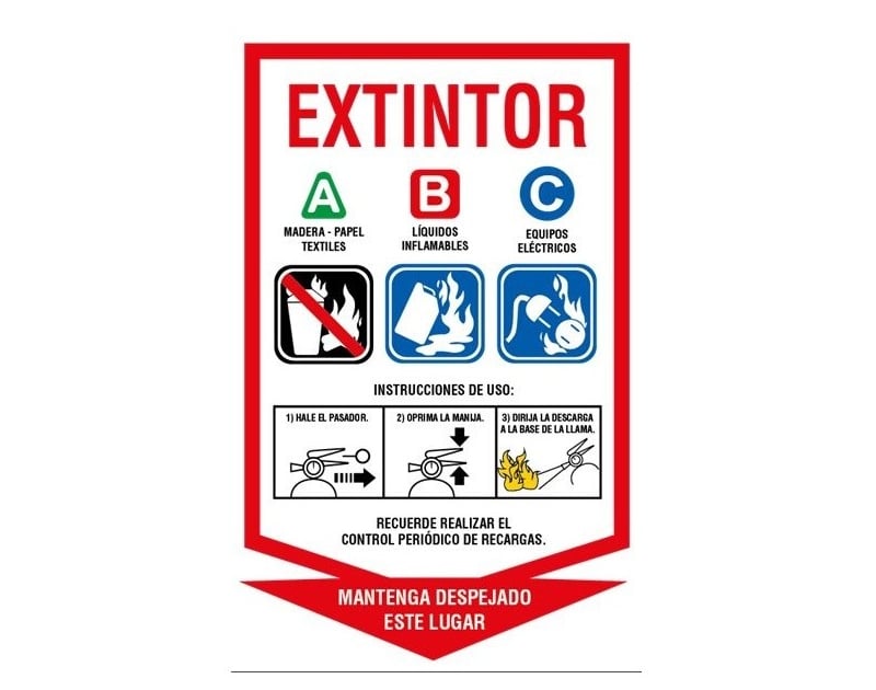 Señalizacion Extintor ABC | Empresa de Seguridad Industrial en Medellín