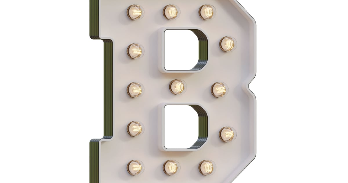 Marquee Letter B – Light-Up LED Rental | Echo Dubai