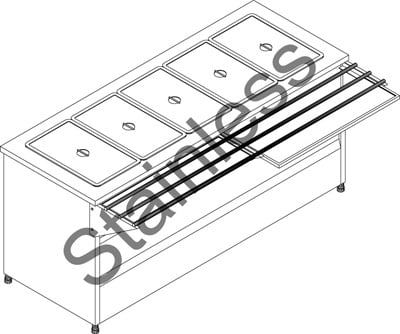 Food Pickup Counter | Stainless Canteen Equipments