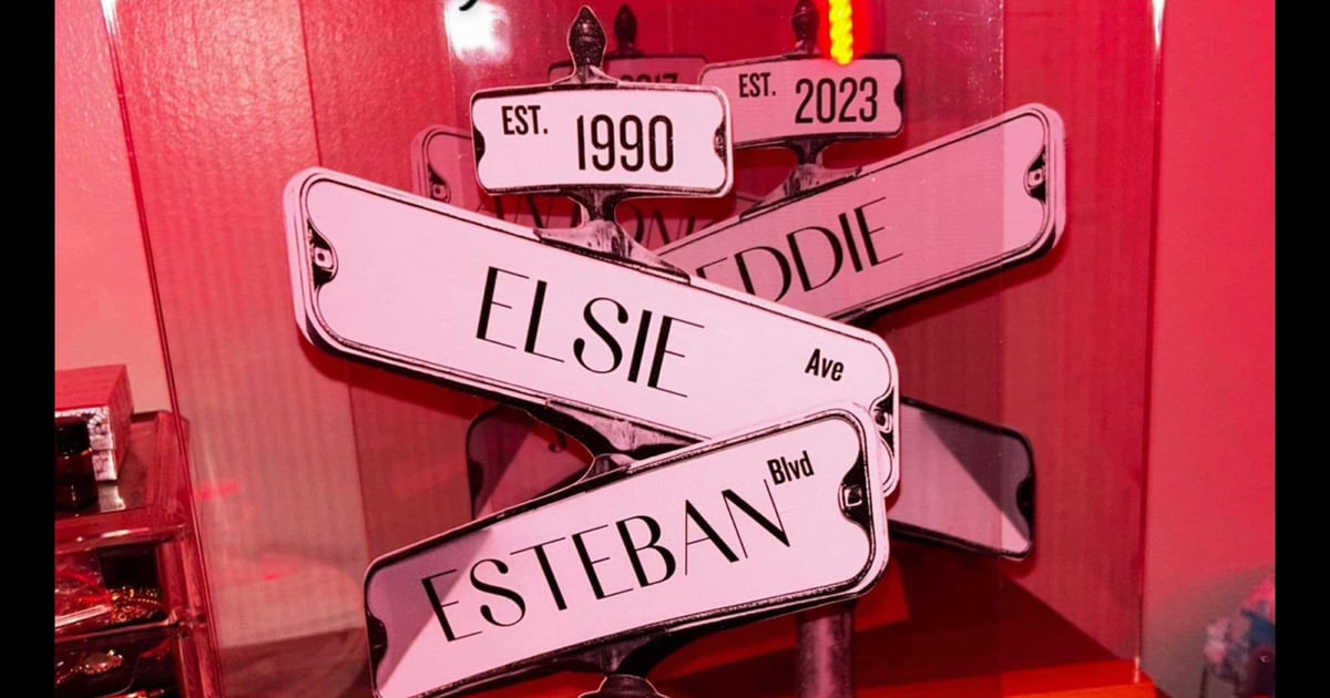 Double Sided Street Sign in Clear Frame ~ Personalized | La C & Siani ...