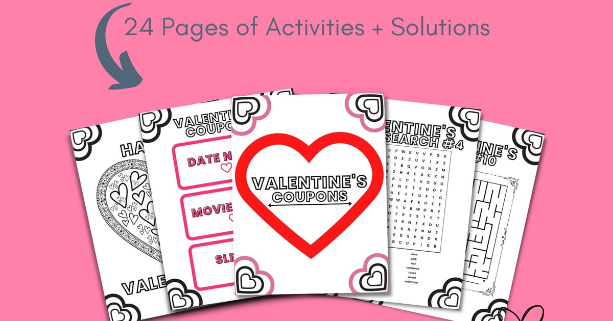Valentines Activity Pack | Radiant Wellness Hub