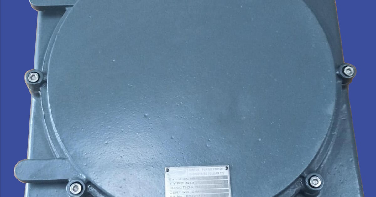 Flameproof Junction Box | Flameproof Lighting, Fans & Switchgears ...