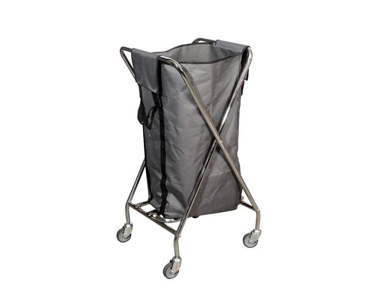 CTX 3420 – X-Branded Chrome Trash Collection Trolley | Zeda Plastic