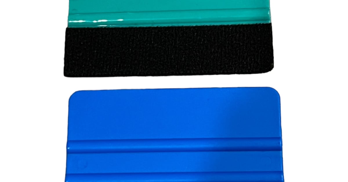 Plastic Scraper with Felt edge & Plastic edge | LB Laser Engraving