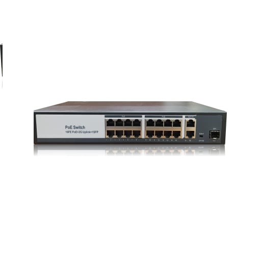 16ch PoE Switch with 2 Up Giga Byte Port and 1 OFC Port | Imported ...
