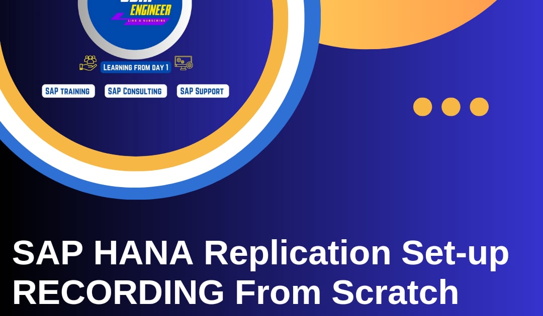 HANA Replication Setup from scratch | Odia Engineer Learning Platform