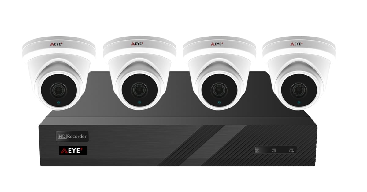 4 MP IP CAMERA 4 CH Kit | CAMERA KIT WITH 2TB HDD | AEYEPLUS Security