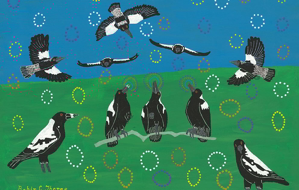 Magpie Corroboree | Aboriginal Spirit Art