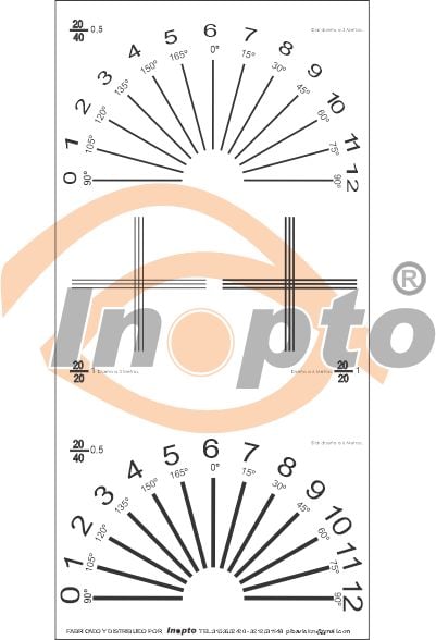 Optotipo Dial Astigmático Inopto® Ref 1013 | PibaVision