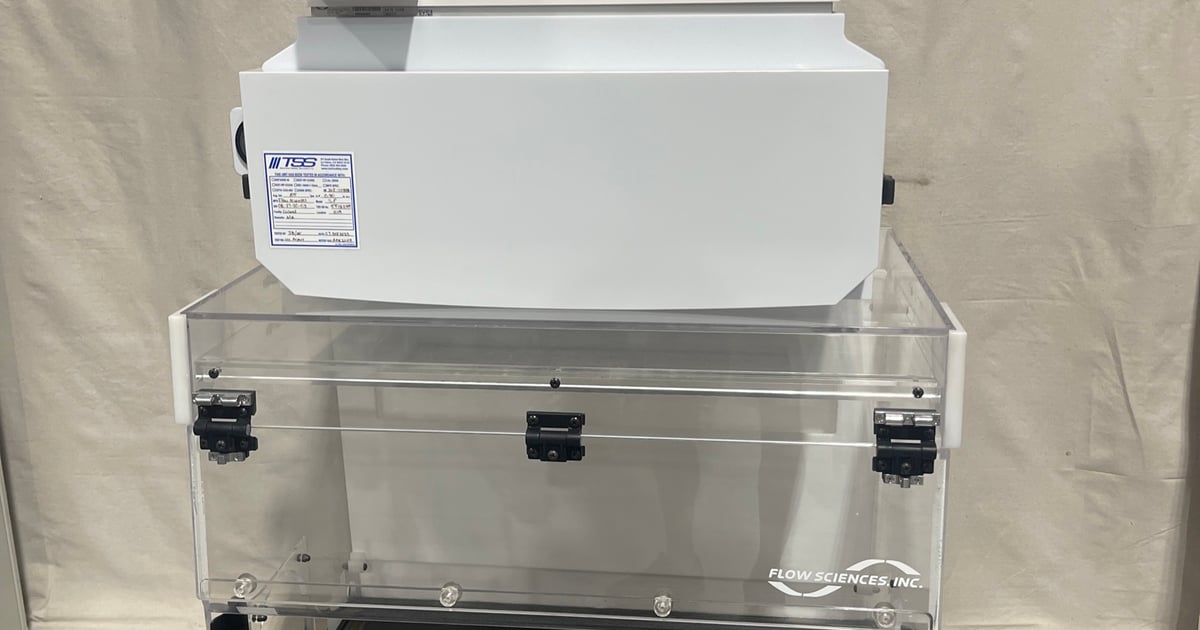 FLOW SCIENCES 36" BIBO MDL. ETA363024ABD FLOW HOOD W/ VBSE HEPA ...