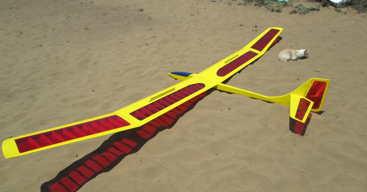 Sagitta XC - 4M RC sailplane by Airtronics - Laser-cut Balsa/Ply Rib ...