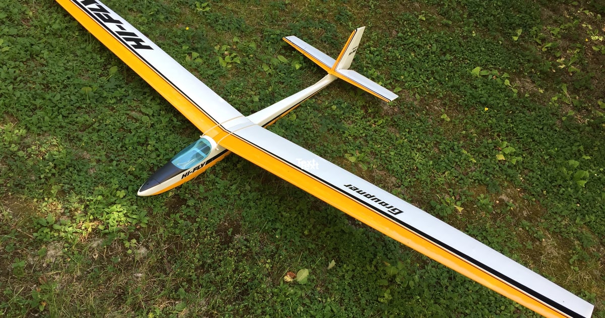 Graupner Hi-Fly ~ RC Model Glider Sailplane ~ Laser-cut Balsa/Ply Part ...