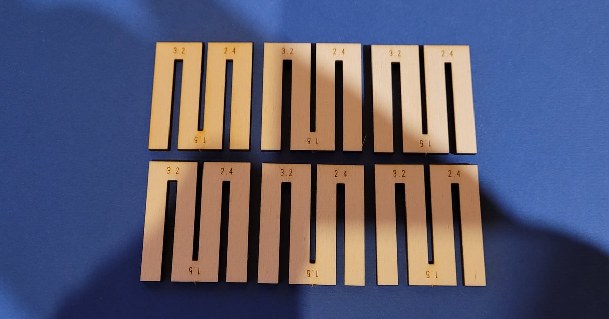 Rib Support Jigs for RC Model Aircraft building - 6 x Laser cut Jigs ...