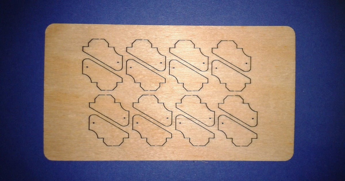 FT-1 Ply Control Horns (20x16) for RC Model Aircraft - Laser cut parts ...