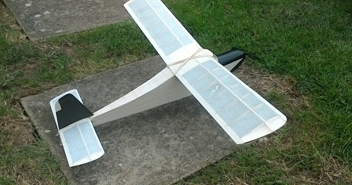 Poppet by Vic Smeed - Free Flight/RC Model Aeroplane - Laser-cut Balsa ...