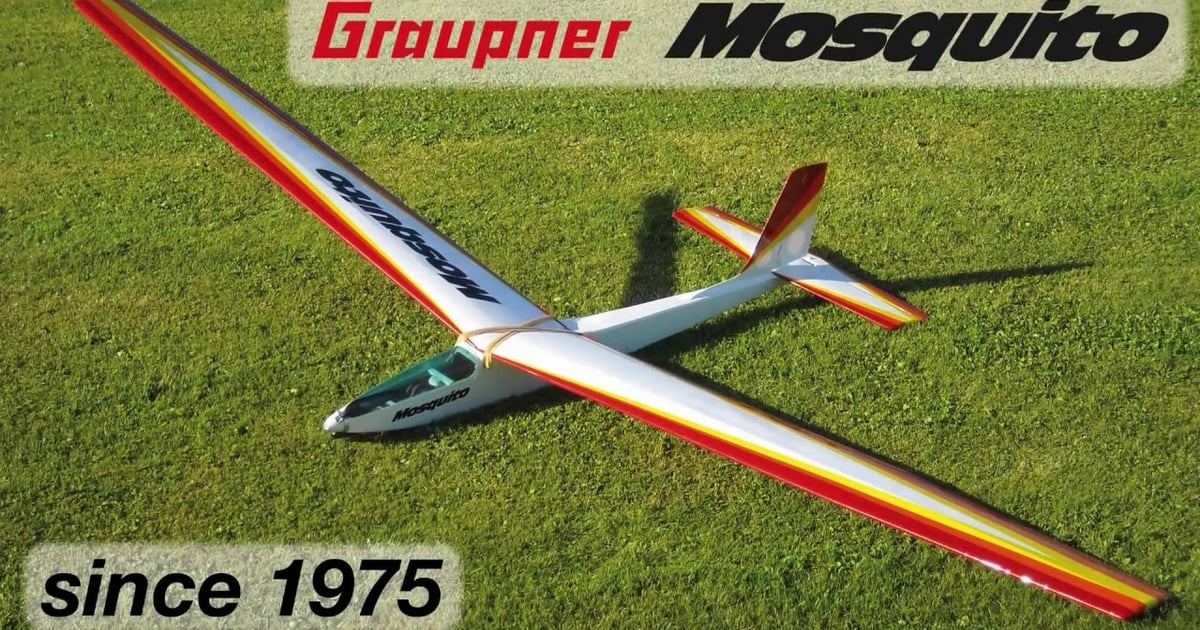 Graupner Mosquito ~ RC Model Glider & Electric Power ~ Laser-cut Balsa ...