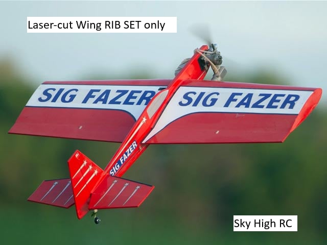 Sig Fazer - RC Fun Fly Aerobatic Model ~ Laser-cut Wing RIB SET | Sky ...
