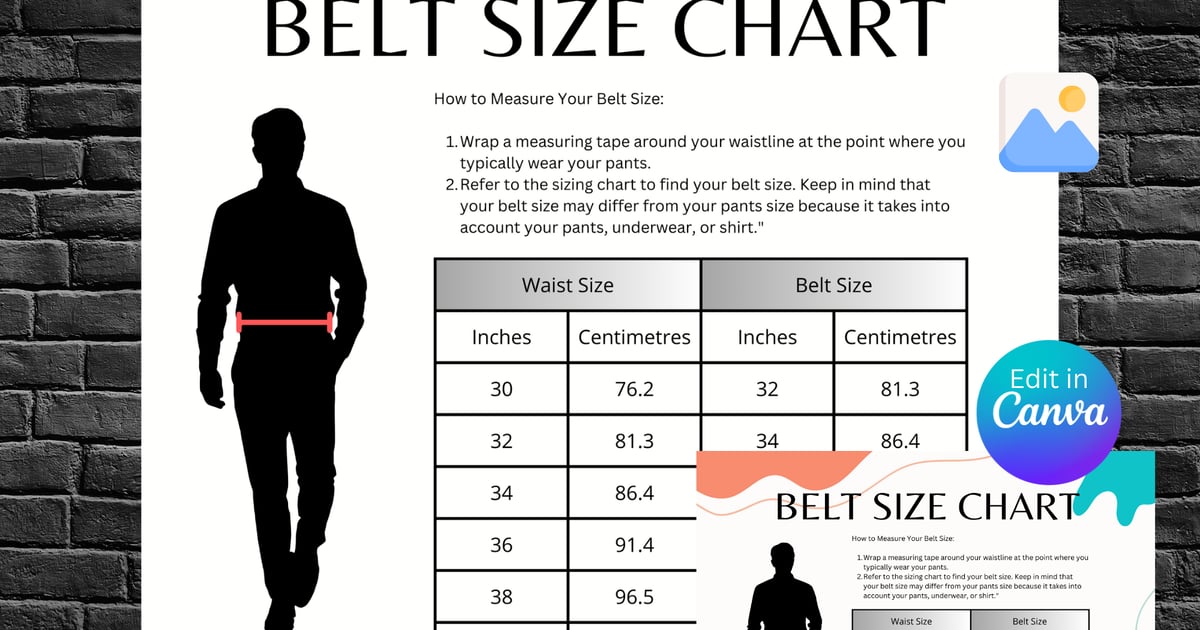 Belt Chart Size Chart For Women Size Guide For Women Belt Size Chart