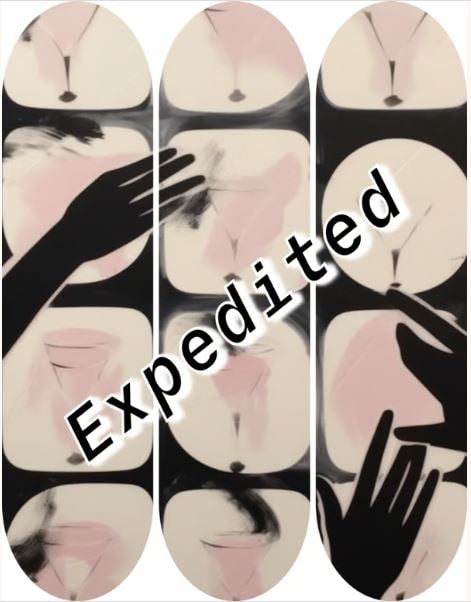 “EXPEDITE PROCESS” | Manic Cherry Skateboard Wall Art