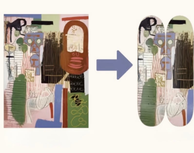 “1 BOARD CUSTOM” | Manic Cherry Skateboard Wall Art