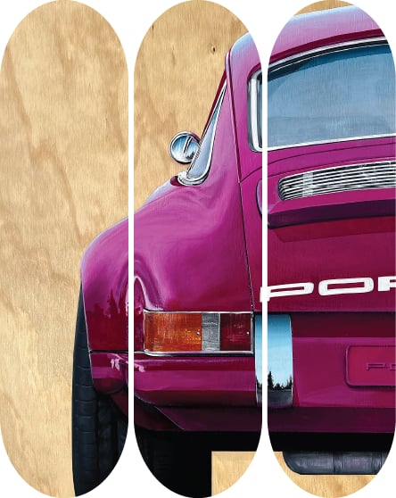 "SHES A RUBY STAR 1/2" | Manic Cherry Skateboard Wall Art