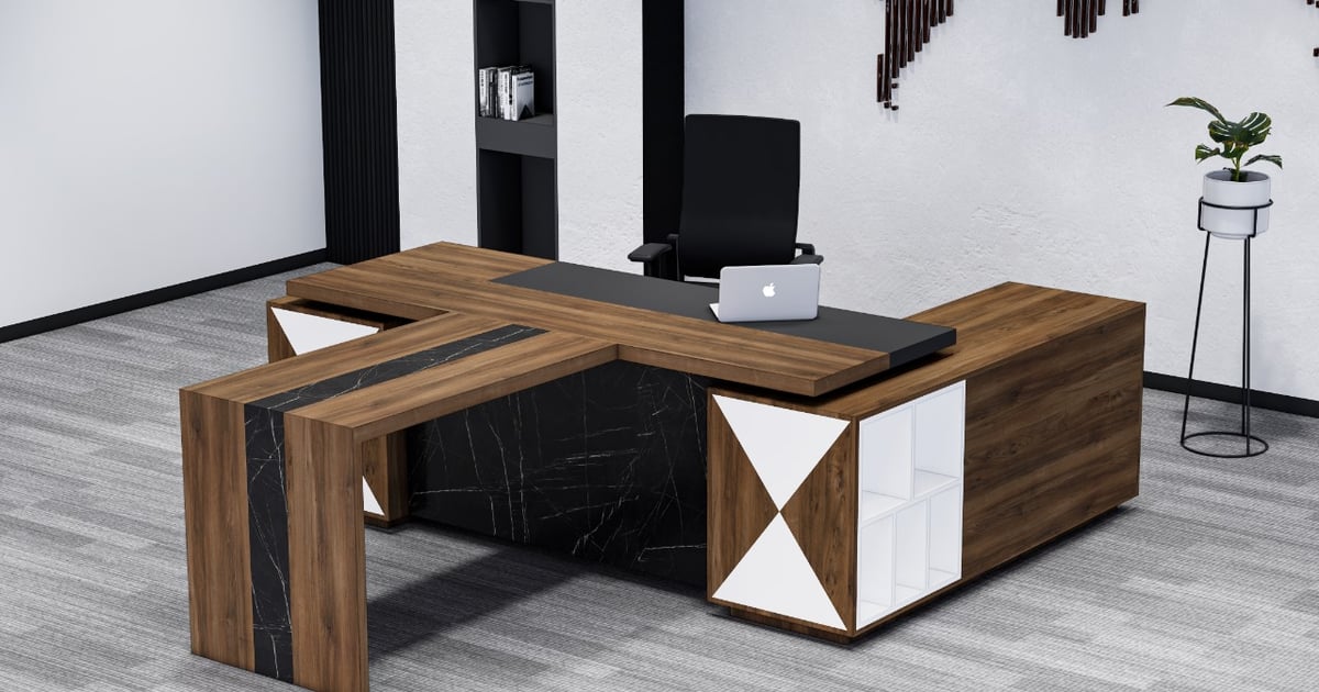 Sphere Executive Desk Dubai | Modern Ergonomic Desk | Royal Real Touch