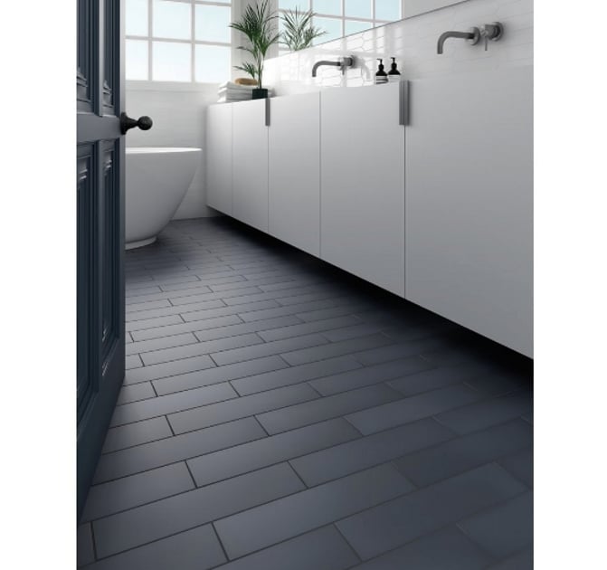 Stromboli Glassy Blue 9.2cm x 36.8cm Wall & Floor Tile | Waterhouse ...