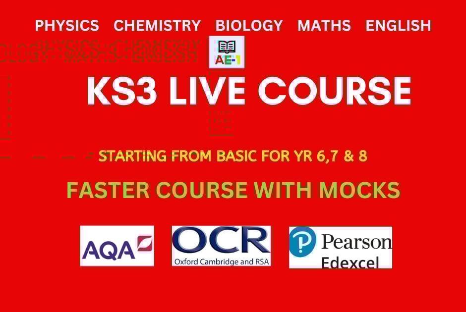 KS3 LIVE COURSE | AE1 LEARNING