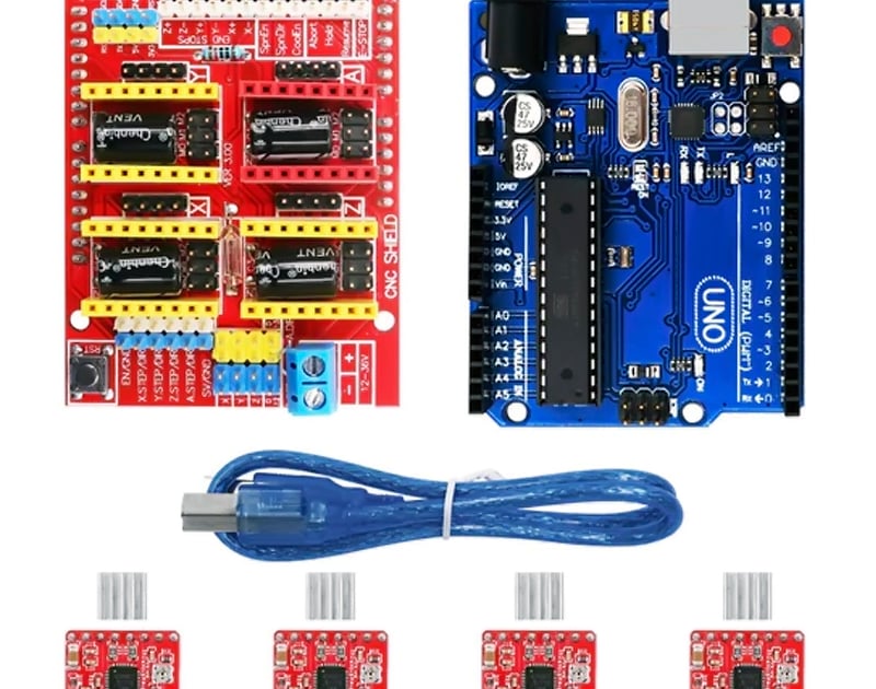 Kit Arduino Uno R3 CNC Shield A4988 | MGSYSTEM