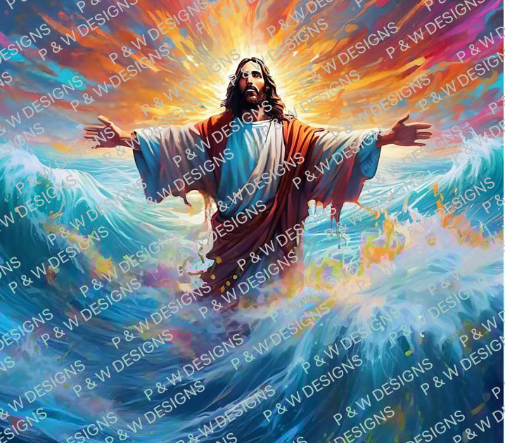 Digital Drawing of Jesus ST | P&W Creations