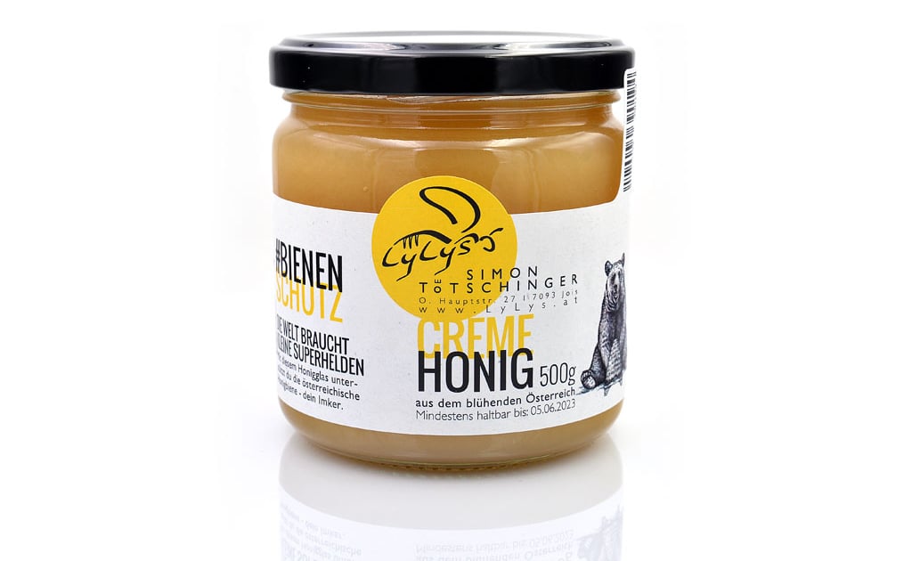 Bienenschutz Honig "cremig fein" 500g | Honigmacher Simon Tötschinger