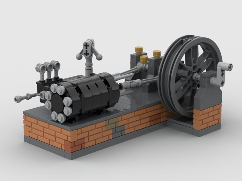 Desktop Steam Engine Instructions | BlueBrickMOCs