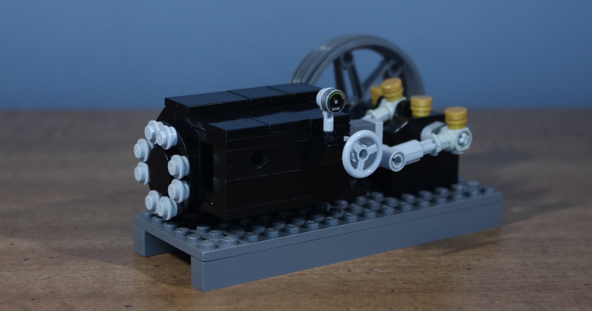 Working Steam Engine MOC | BlueBrickMOCs