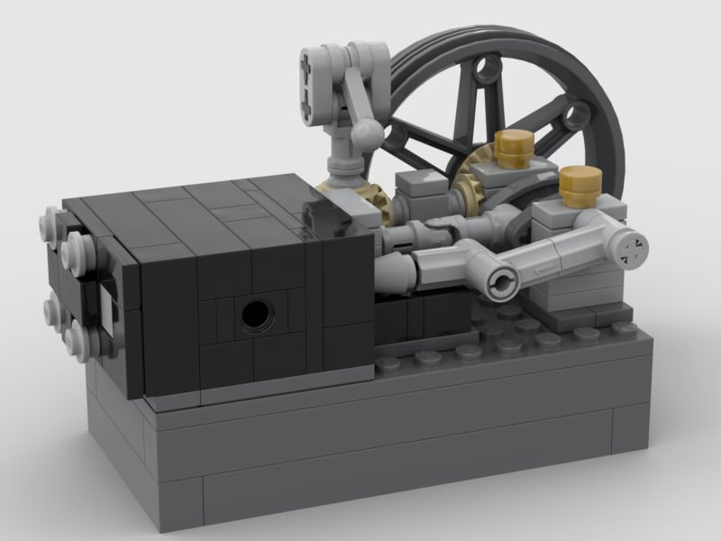 World's Smallest Double-Action Steam Engine Instructions | BlueBrickMOCs