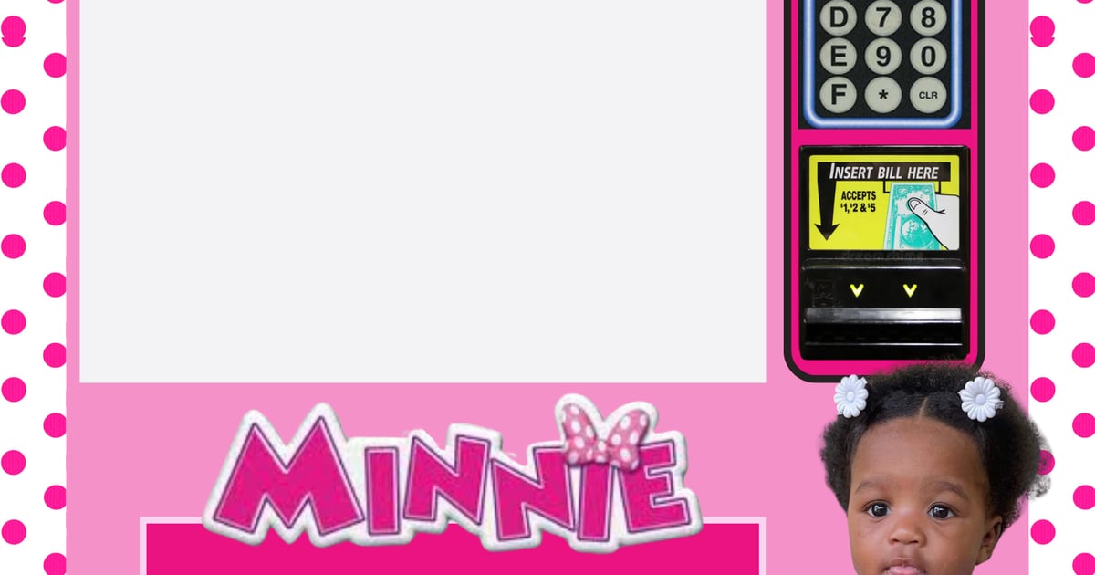Minnie Mouse Vending Machine Template