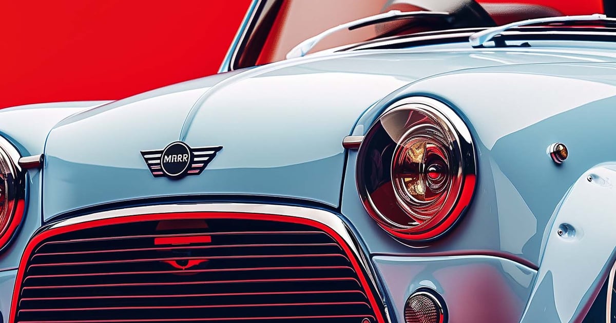 Baby Blue Mini Cooper S Old-Timer 1969 by RWB | Le Hari Design - Car ...