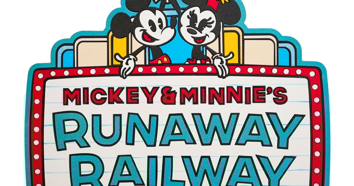 Mickey & Minnie's Runaway Railway Inspired Wall Sign