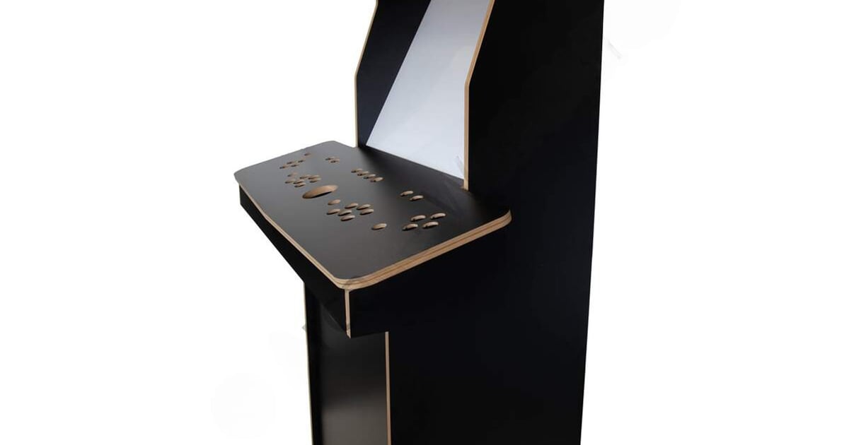 4 Player 27" Black Upright Arcade Cabinet Kit – Flat Pack | Knockout ...