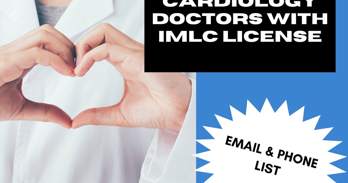 Cardiology Doctors with IMLC License - Contact List | W2-DATA